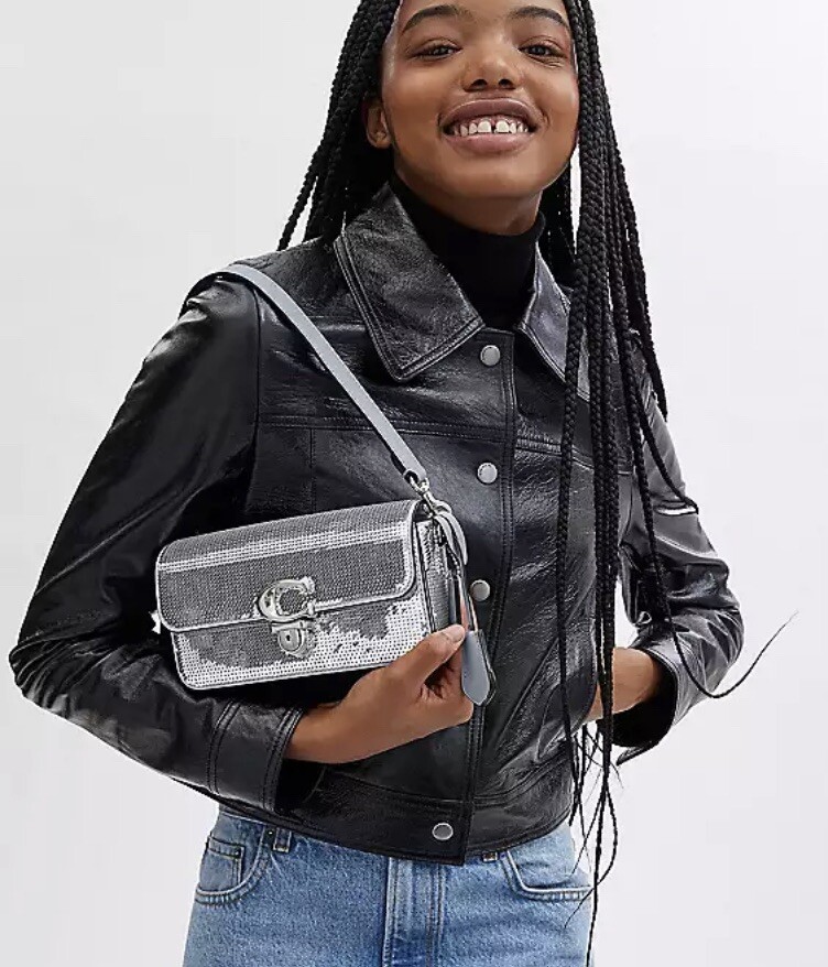Coach Studio Baguette Bag With Sequins Sliver Original Packaging | eBay