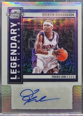 Quentin Richardson 2020-21 Optic Legendary Contenders Silver Auto ...