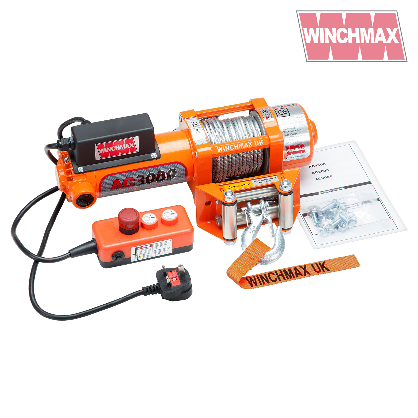 WINCHMX 240V 13A Single Phase 1500lb (680kg) Electric Winch | eBay
