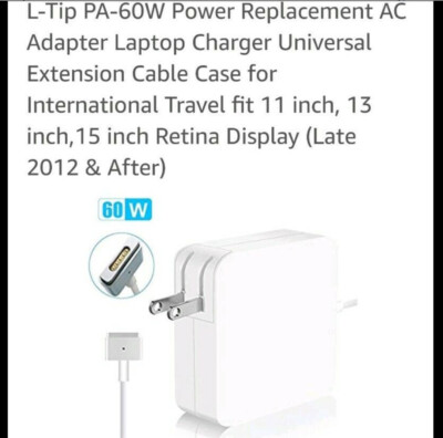 L-Tip PA-60W Power Replacement AC Adapter Laptop Charger Item 454 | eBay