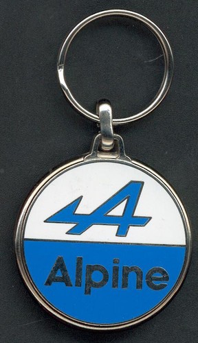Renault Alpine Porte-Clés Logo Émaillées - Dimensions Emblème 38mm | eBay