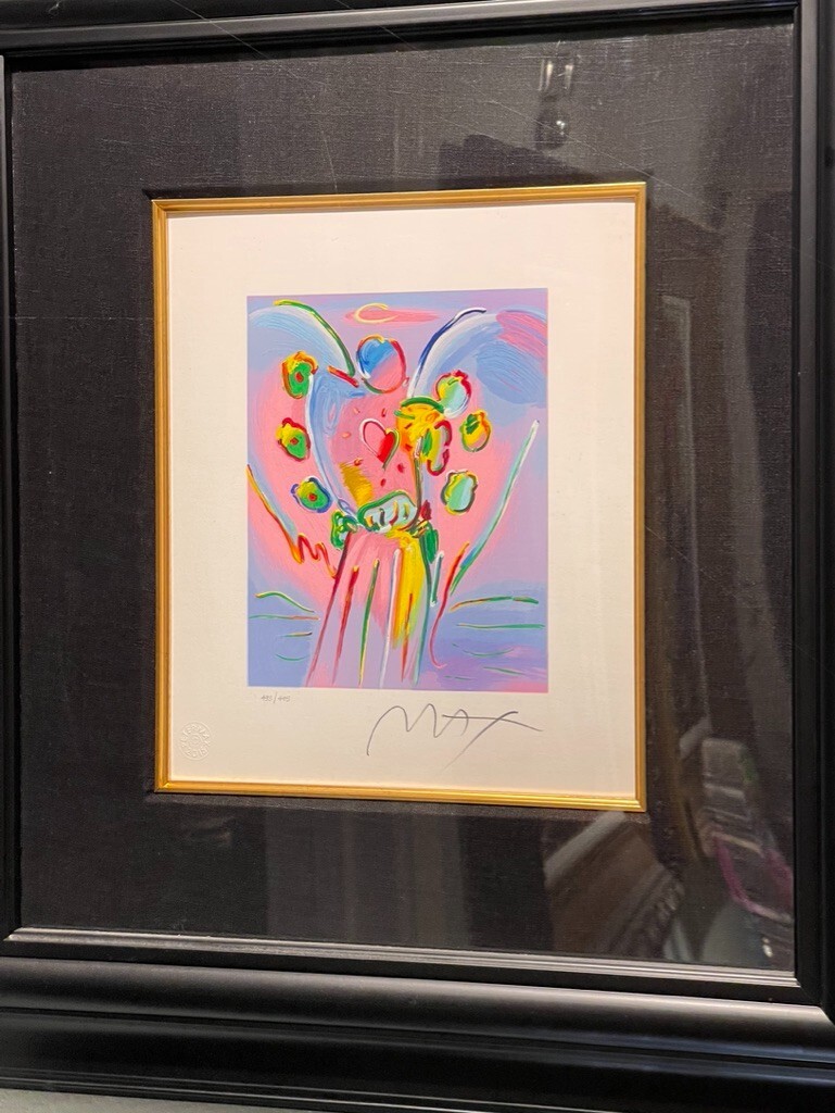 Peter Max, Signed Serigraph, Angel with Heart | eBay