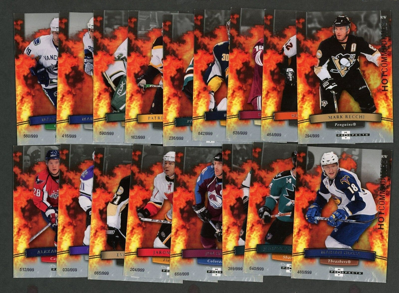 2007-08 HOT PROSPECTS HOT COMMODITIES BASE CARD LOT (17) /999 *5638 | eBay