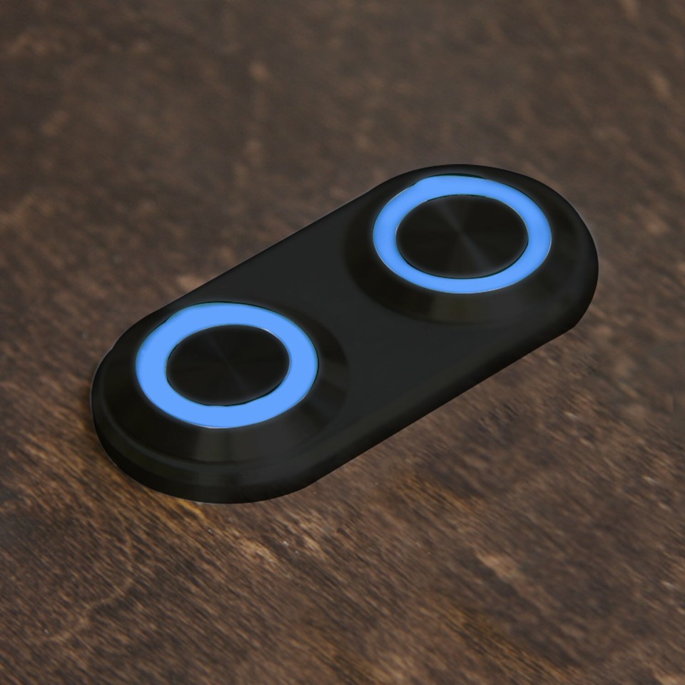 Daytona Black Switch with Blue LED Illumination - Single Switch Keep It ...