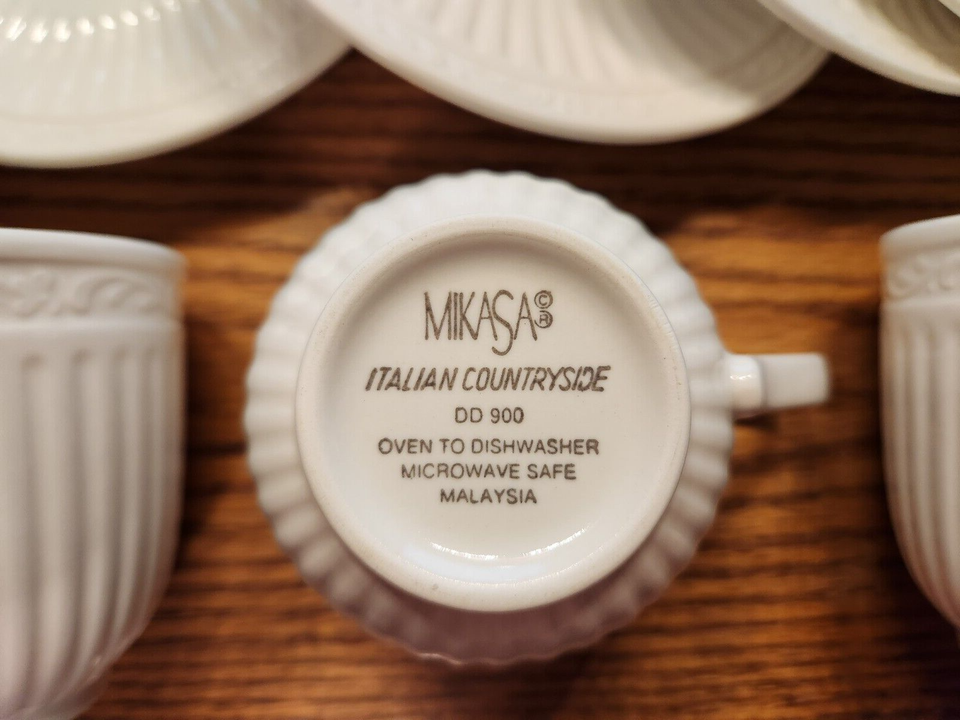 Mikasa Italian Countryside DD9800 7 Piece Tea Cups Saucers Set | eBay