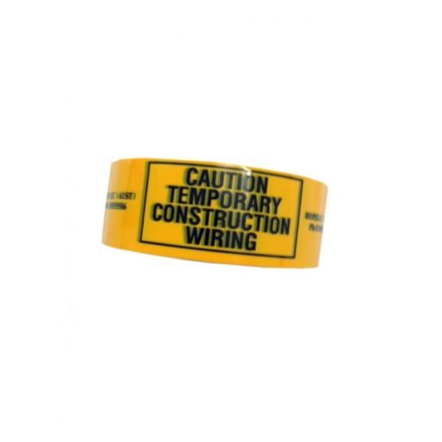 Temporary Construction Wiring Tape - Temp Tape | eBay
