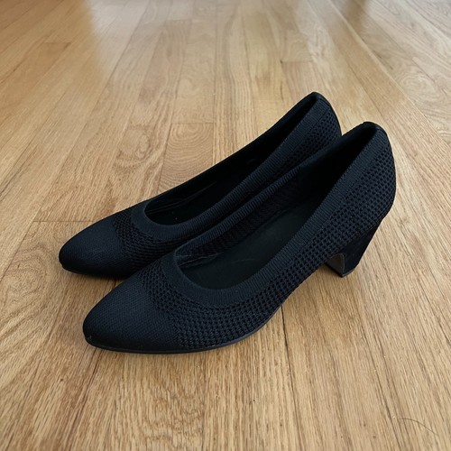 Eileen Fisher Kiss Stretch Knit Black Pumps Women's Size 7.5 | eBay