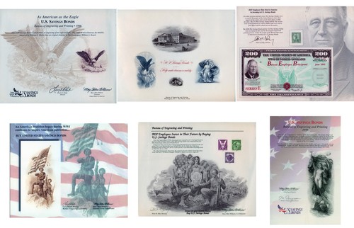 Lot of (67) BEP Intaglio Print Souvenir Cards - Banknotes, Savings ...