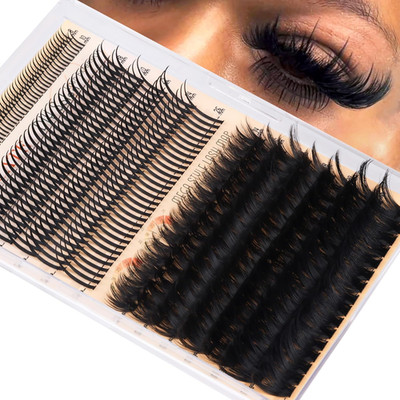 Lash Clusters with Bottom Lashes Spike Long 26Mm Lash Clusters with ...