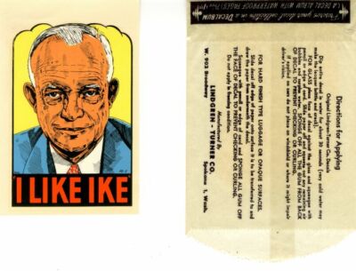 I Like Ike Decal dated 1952 - Presidential | eBay