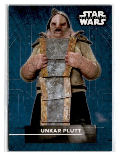 2016 Topps Star Wars the Force Awakens Character Stickers Unkar Plutt ...