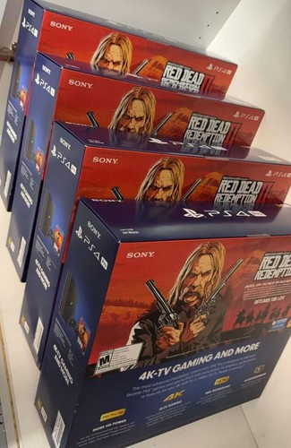 Sony PlayStation 4 Pro 1TB Red Dead Redemption 2 Console Bundle PS4 ...