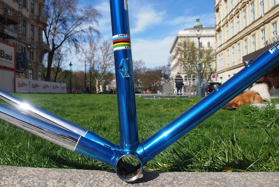 1980s Francesco MOSER CROMOVELATO Road Bike Columbus Steel Frame + Fork ...