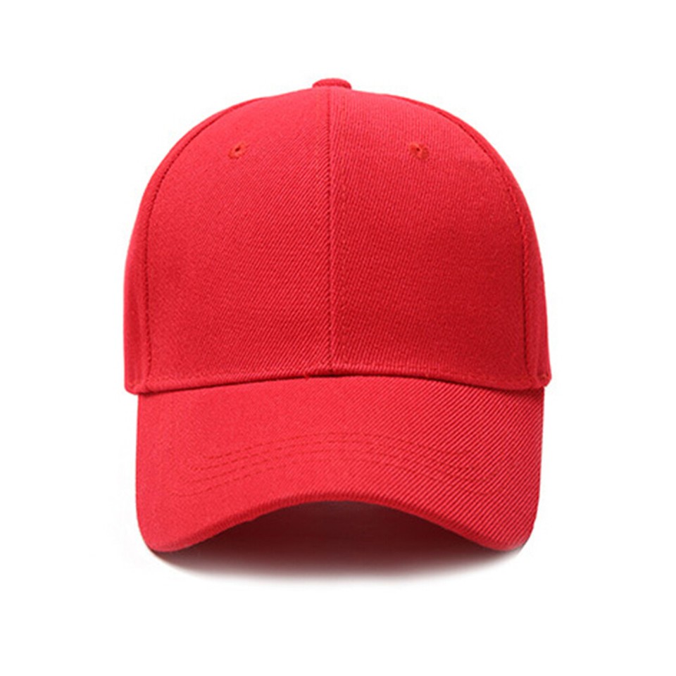 Plain Baseball Cap Solid Color Blank Hat Men Women Adjustable Curved ...