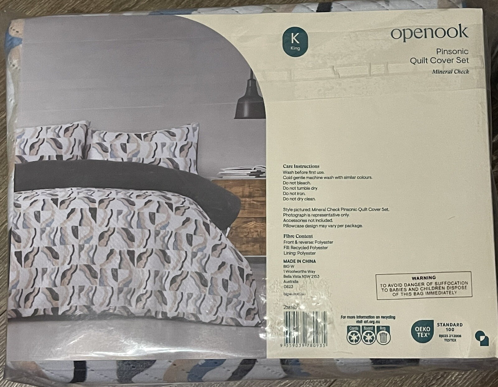 Openook Pinsonic Quilt Cover Set King | eBay