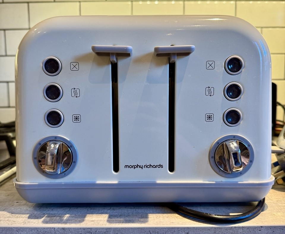 Morphy Richards Accents 4 Slice Toaster And Kettle In Cream | eBay UK