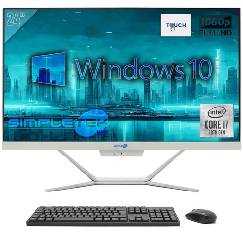 AIO All In One Touch Screen I7 10th Gen 24" Full HD Windows 10 Pro 32GB ...