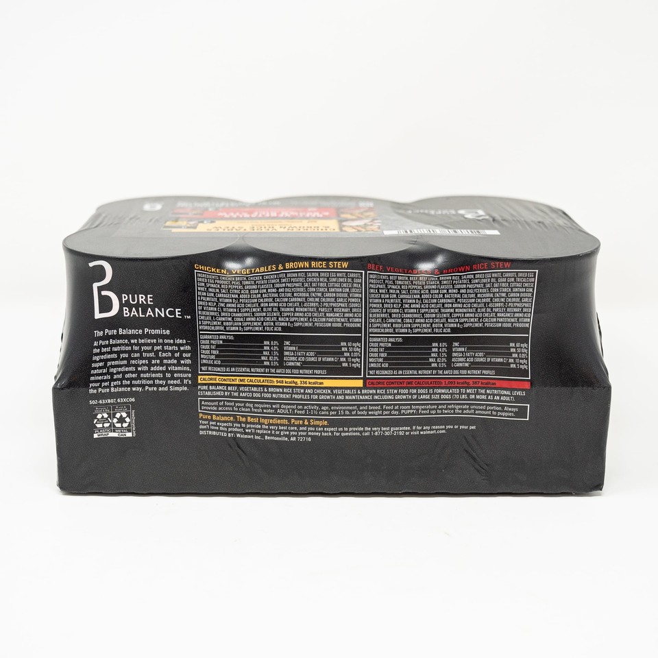 Pure Balance Beef Stew and Chicken Stew Wet Dog Food Variety Pack | eBay