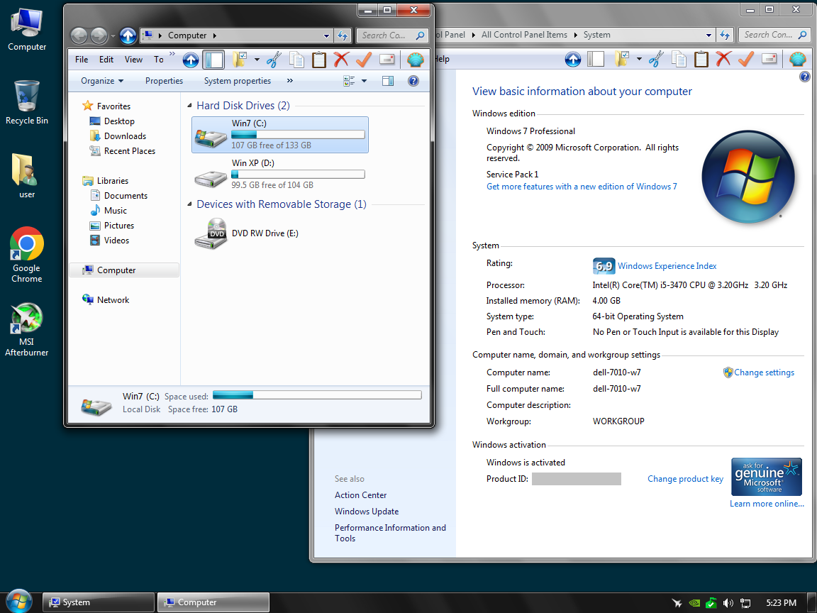 New Dell Windows XP + 7 Retro Gaming PC - i5, GeForce GT630, 4GB Ram ...