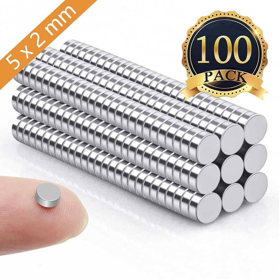 100Pcs Small Magnets 5X2 Mm Mini Tiny round Magnets Micro Magnets for ...
