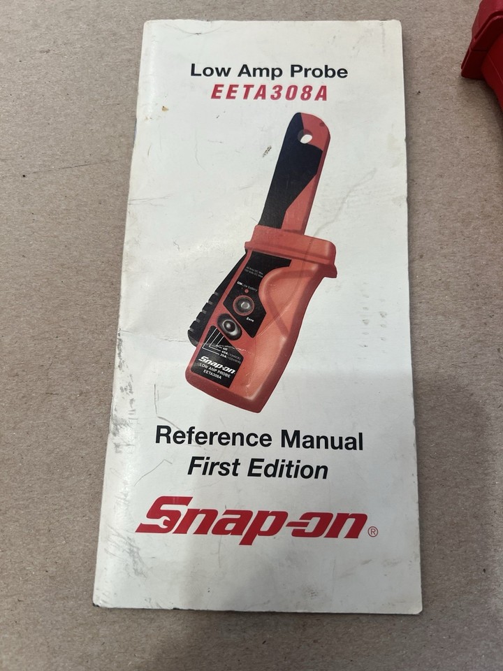 SNAP-ON Low Amp Current Clamp Probe EETA308A With Manual | eBay
