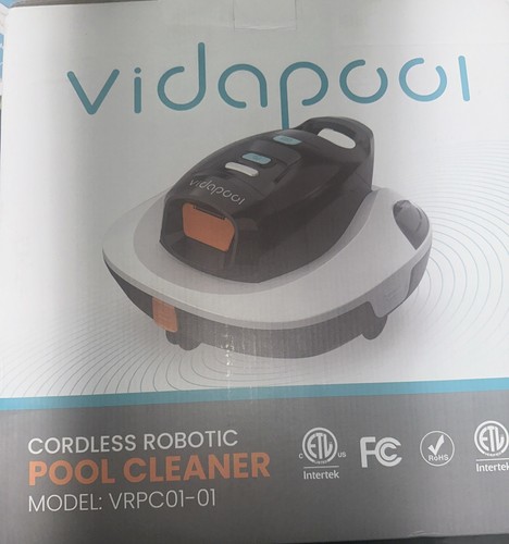 Vidapool Cordless Robotic Pool Vacuum Cleaner,Portable Swimming Opened ...