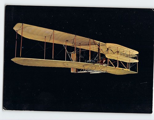 Postcard The first powered flight airplane, Nat'l Air and Space Museum ...