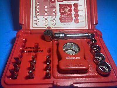 Snap On Tools USA Rare 3/8 Drive Palm Ratchet Kit Tool Set 117PALMSTR ...