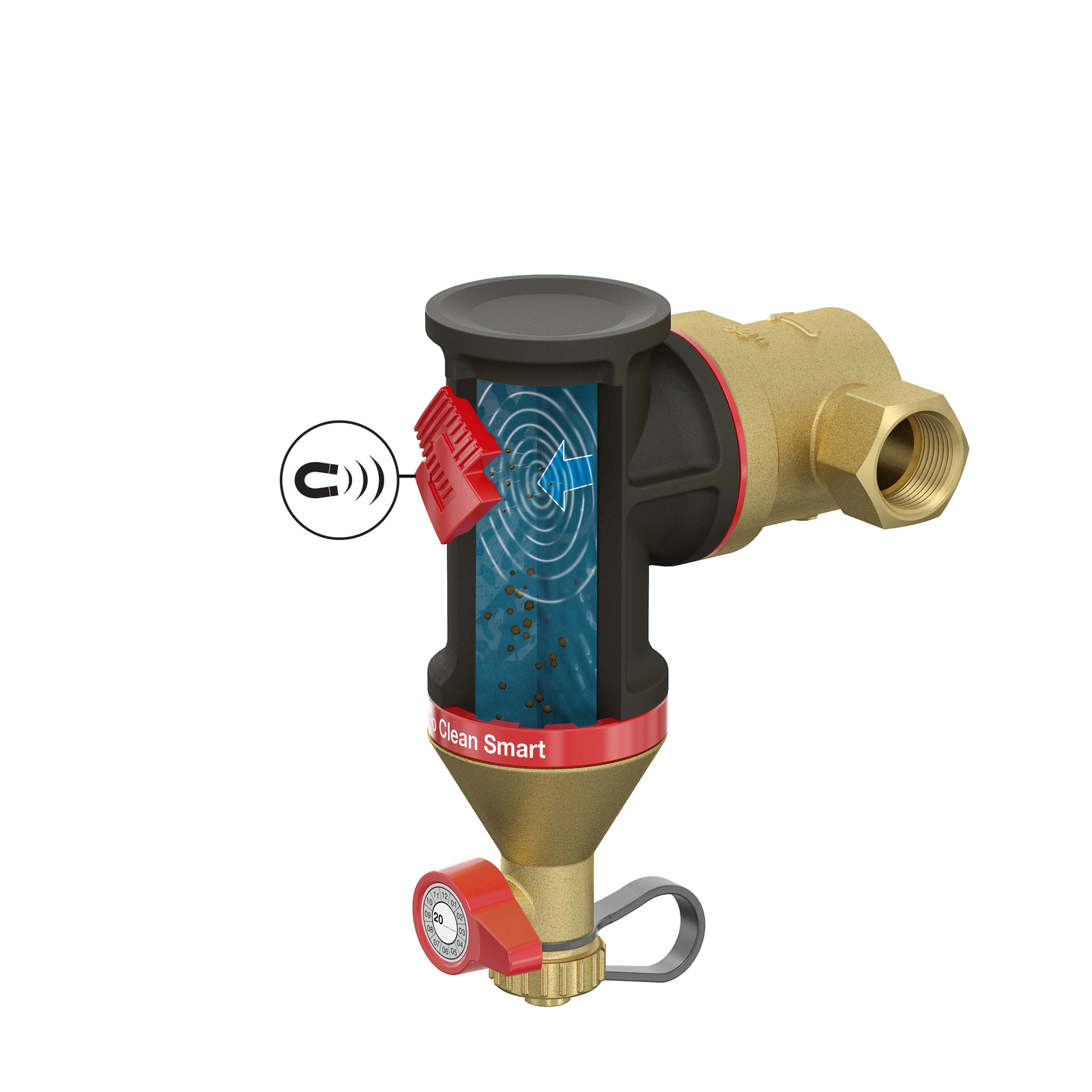 Flamco Schlammabscheider Clean Smart EcoPlus 22 mm Magnet Schmutzfilter ...