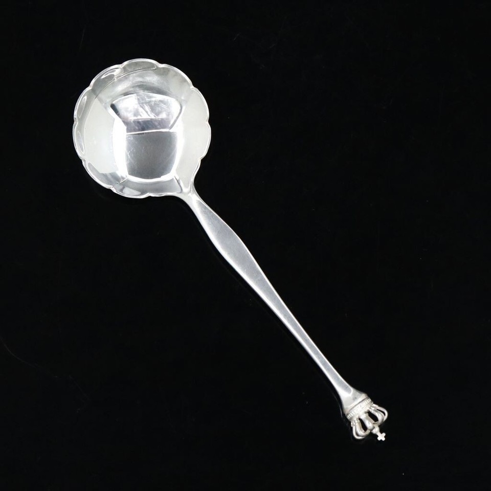 Sterling Silver Serving Spoon, 14,2 cm. Danish Crown / Dansk Krone. | eBay