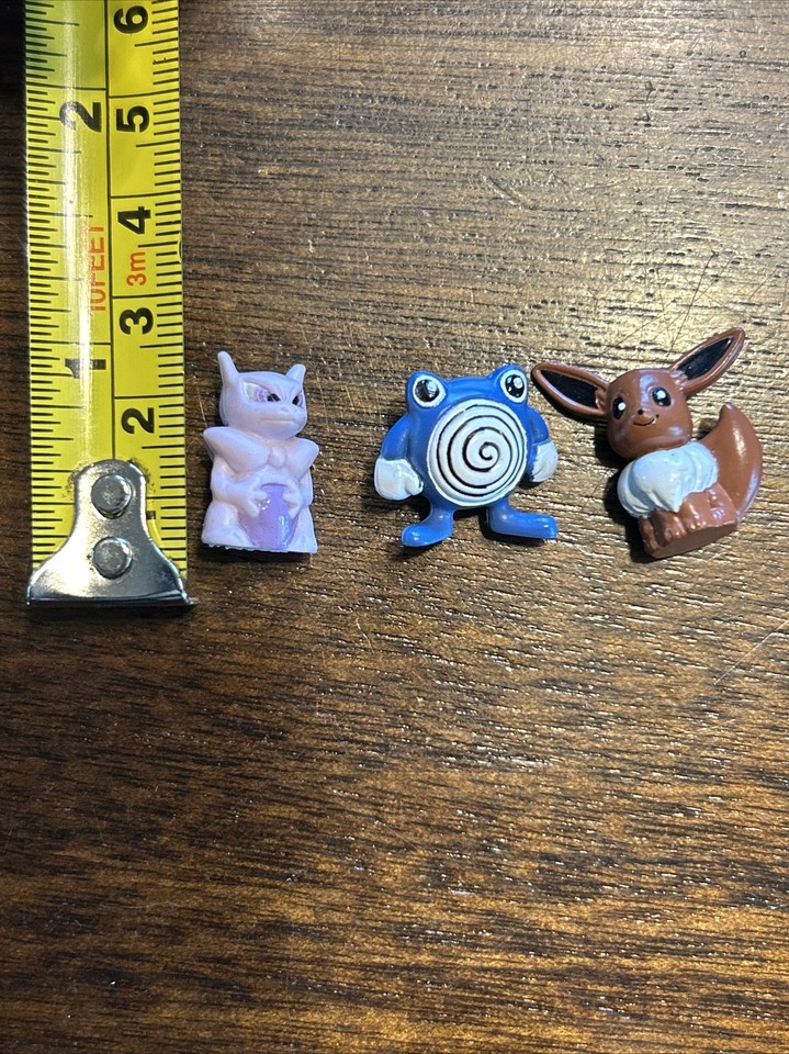 Pokemon 1” TSJ Toy Figure Collectible Vintage Eevee Mewtwo Poliwrath ...