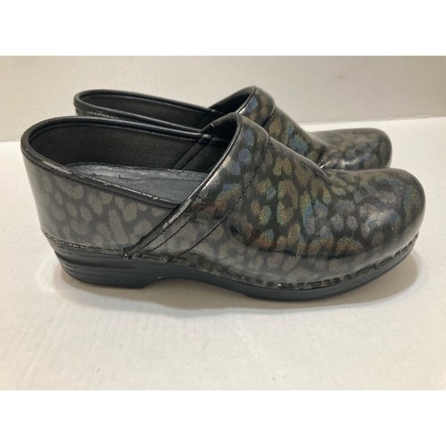 Dansko Womens Professional Cloggs Size 41 EU 10.5-11 U black leopard | eBay