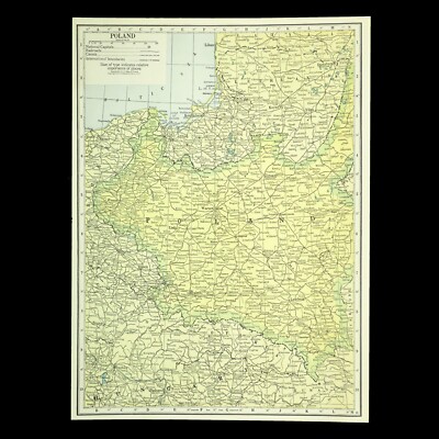 Pre-1900 - Map Of Poland