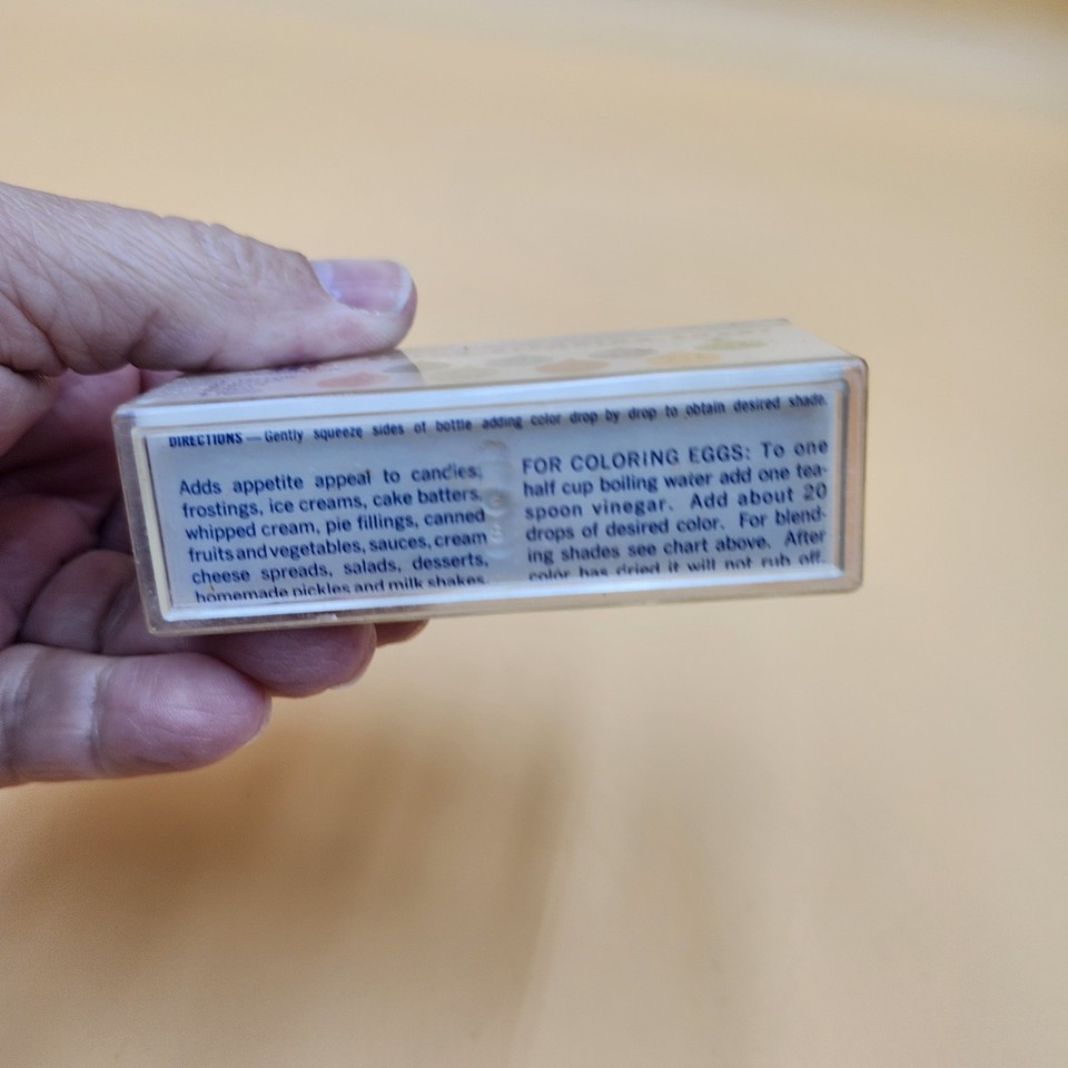 vintage McCormick Food Coloring case Plastic Case Advertising | eBay