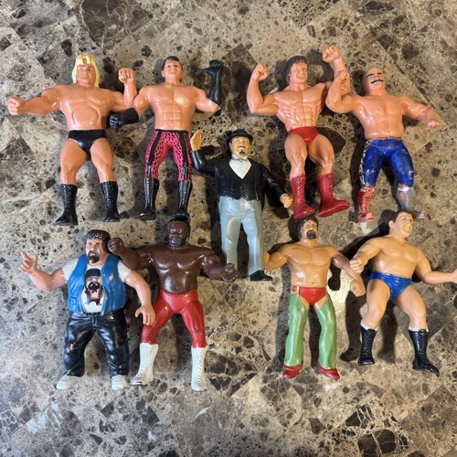 Vintage 80’s WWF LJN Titan Sports Wrestlers Action Figures Rubber Lot ...