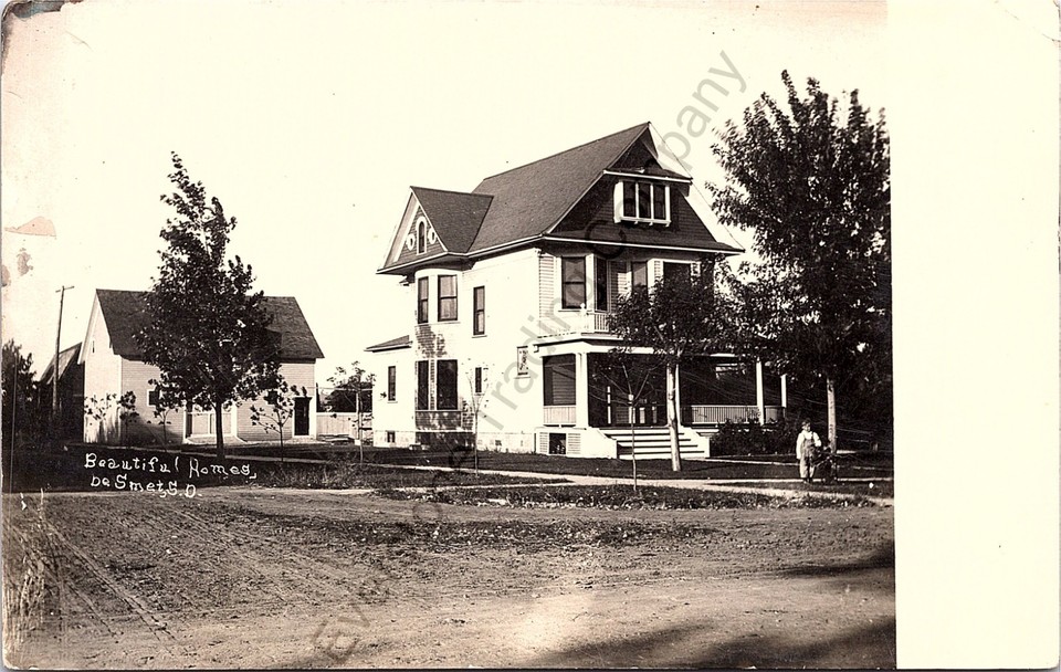 RPPC Beautiful Home De Smet SD. House & Child, Laura Ingalls Wilder ...