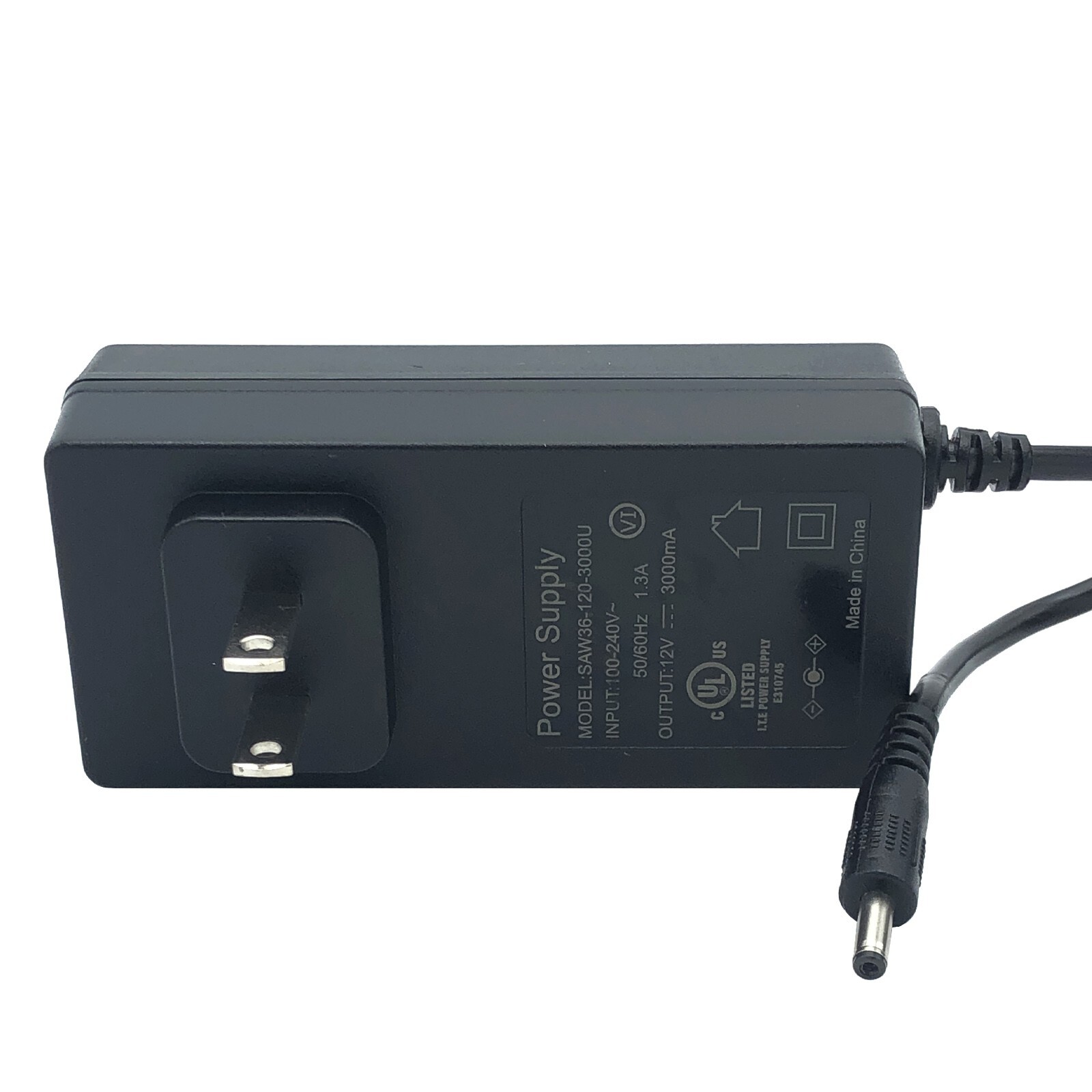 NEW Power Supply SAW36-120-3000U AC/DC Adapter 12V 3A Wall Charger 3 ...