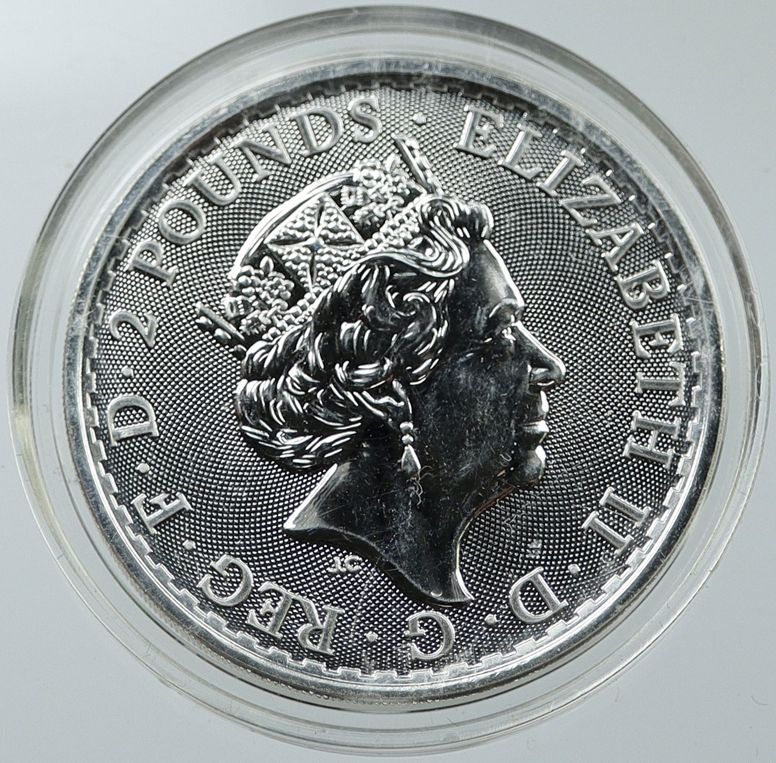 2019 UK Great Britain ELIZABETH II BRITANNIA Silver 1 OZ 2 Pounds Coin ...