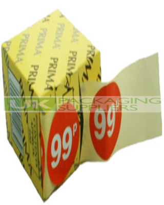 5000 99p PRICE REMOVABLE ADHESIVE STICKERS LABELS RETAIL SHOP OFFER ...