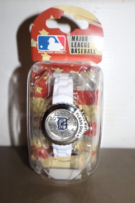 NEW - MLB Detroit Tigers Unisex White Watch Game Time Adjustable Straps ...