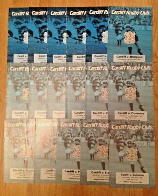 Cardiff Rugby Programmes 1983 - 1984 | eBay UK