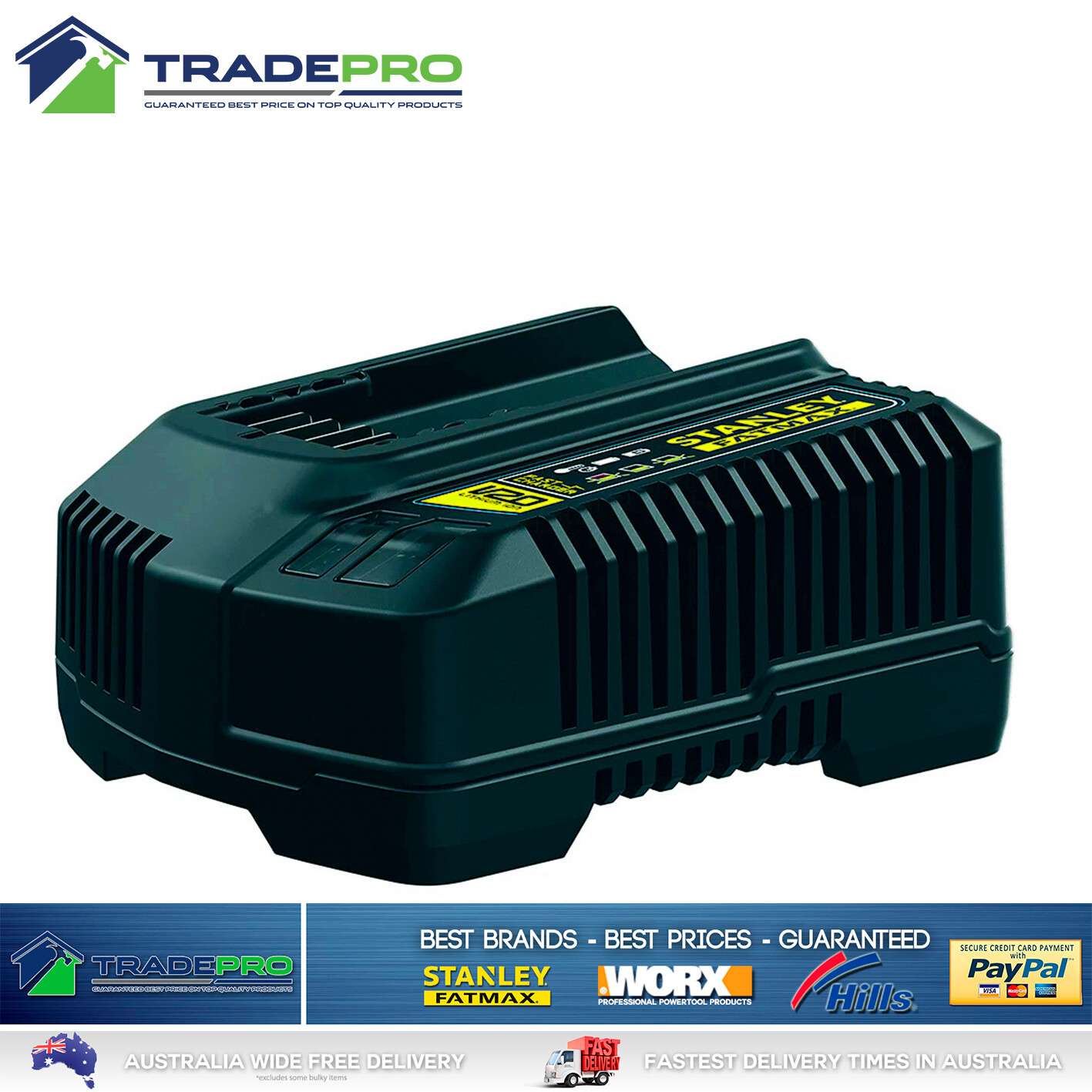 Stanley® Fatmax Battery PRO Charger Genuine V20 SFMCB14 18V ...