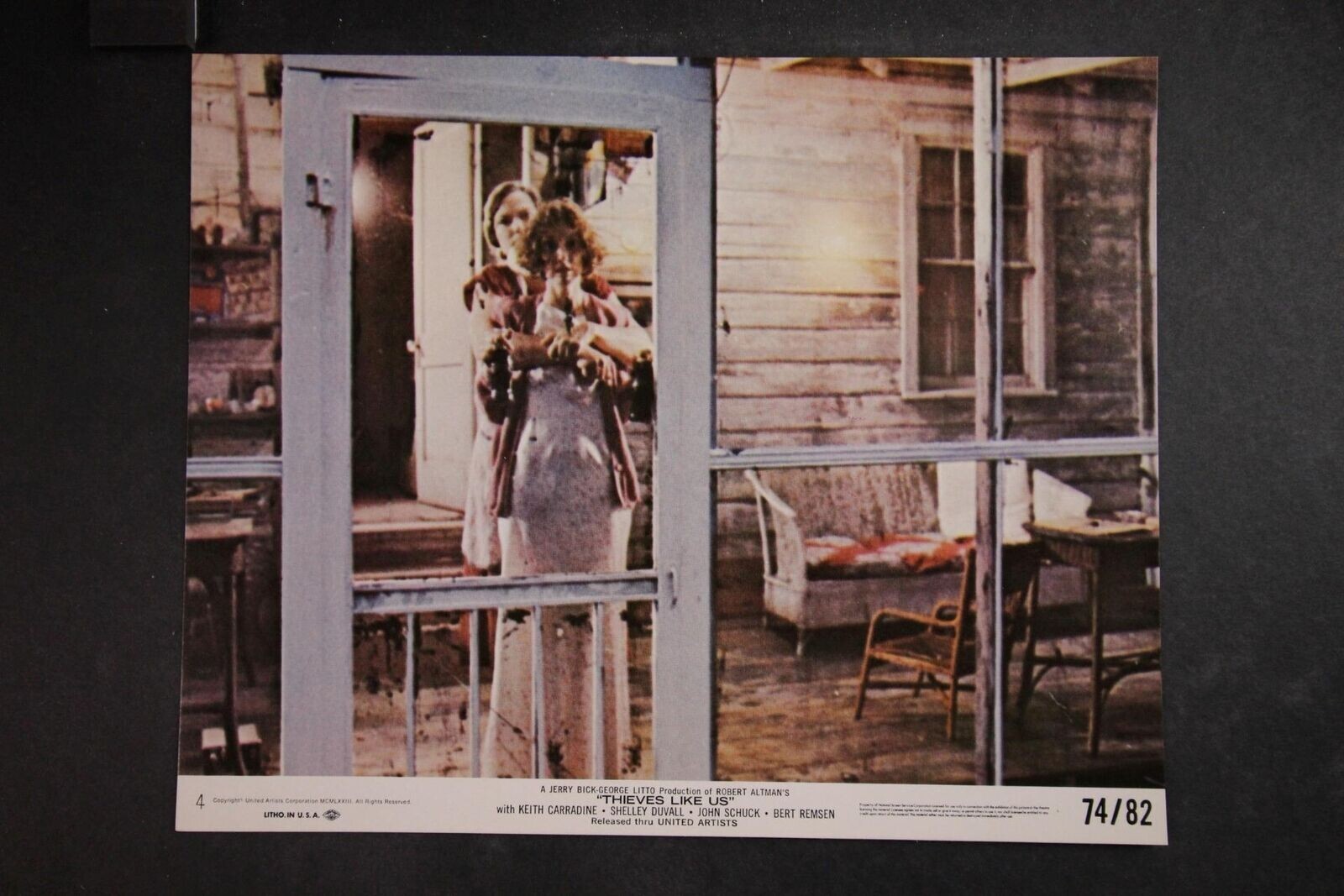 SUPER RARE! 8x10 1974 ORIG "THEIVES LIKE US" Keith Carradine Shelley ...