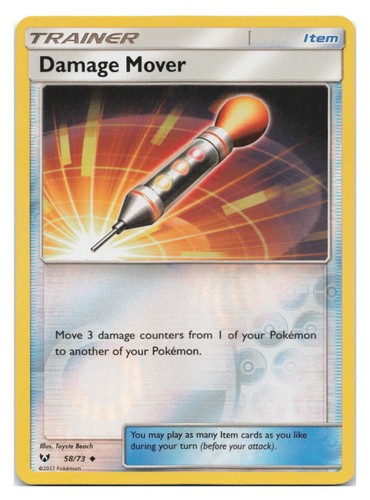 Damage Mover #58/73 Shining Legends Pokemon tcg REVERSE HOLO | eBay