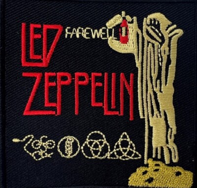 Led Zeppelin Rock Music Embroidered Iron on Patch Applique | eBay