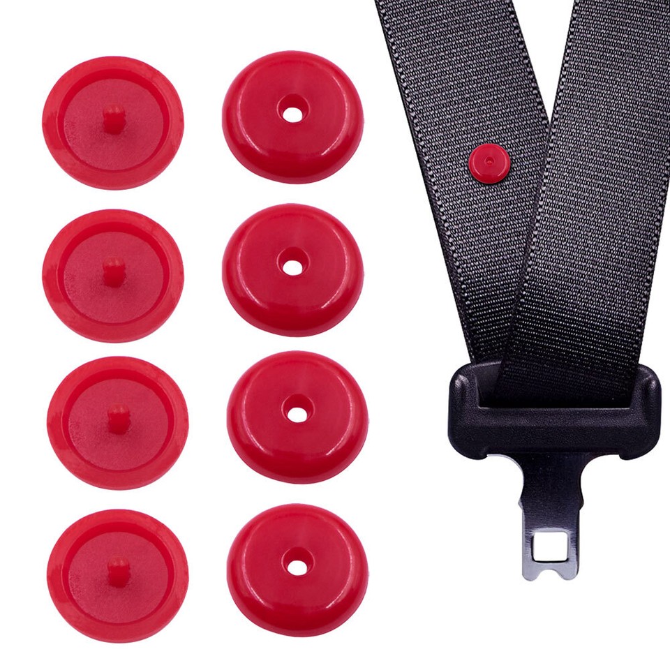 20PCS Car Seat Belt Stopper Buttons Limit Safety Buckles Retainer Car ...