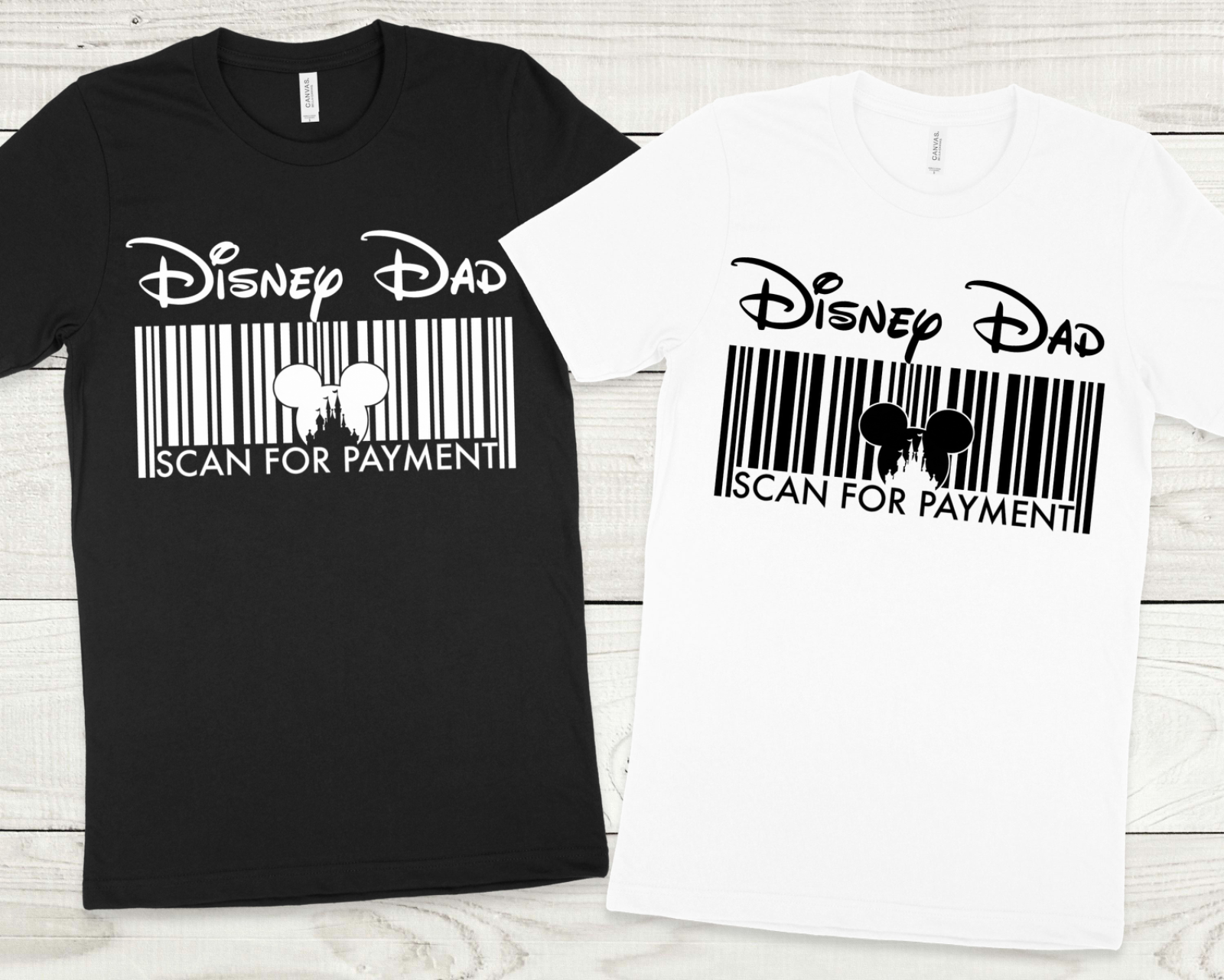 Disney Dad Scan for Payment Iron on Transfer | eBay