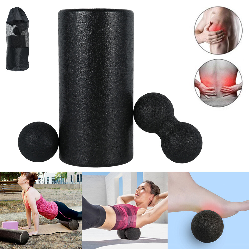 Peanut Lacrosse Roller Massage Ball Myofascial Trigger Point Relax Yoga Foam | eBay
