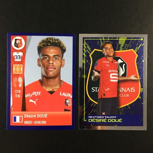 Desire Doue Rookie RC Lot 2 Sticker Panini Foot 2022 2023 (22-23) #346 ...