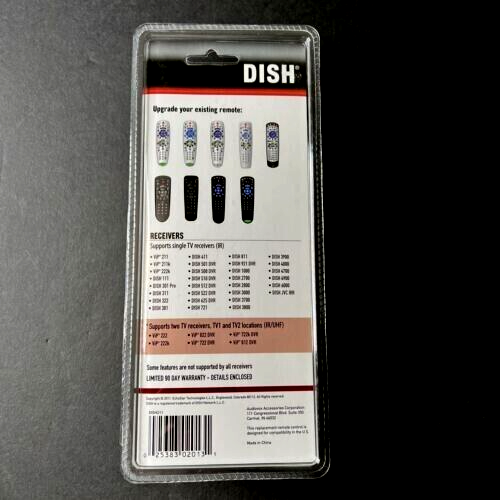 New Sealed Dish Network 211 IR/UHF Pro Remote TV1 IR TV2 IR UHF B5 | eBay